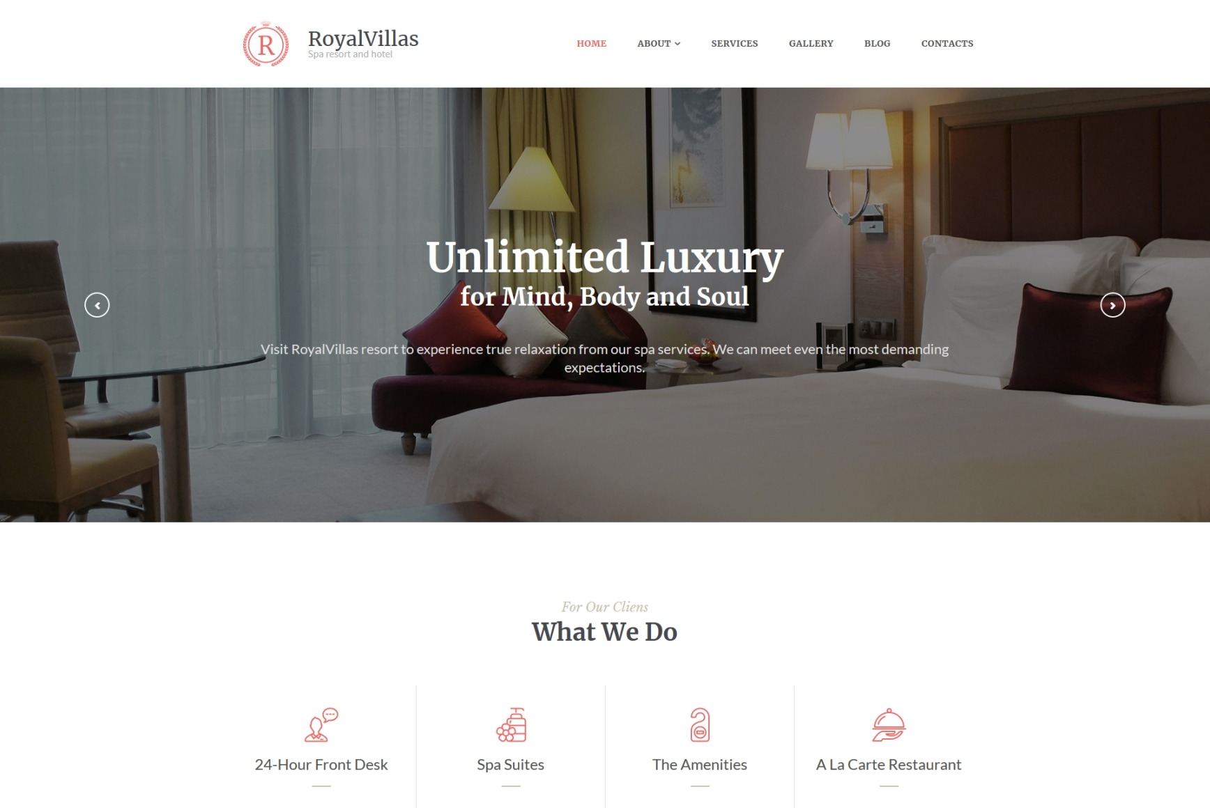 Resort Website Template for Luxury Hotel Booking - MotoCMS