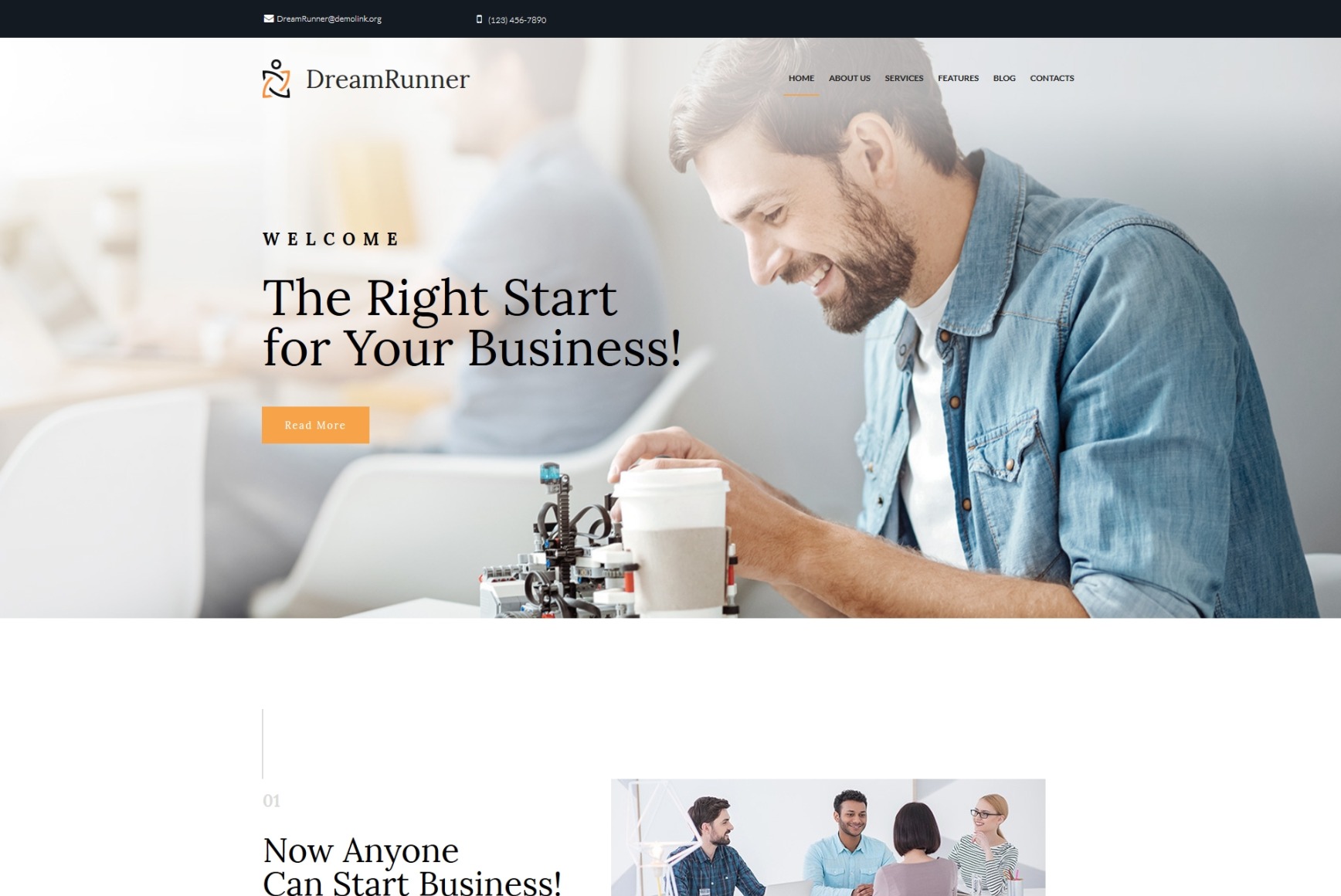 Business Website Design Template for Enterprises - MotoCMS