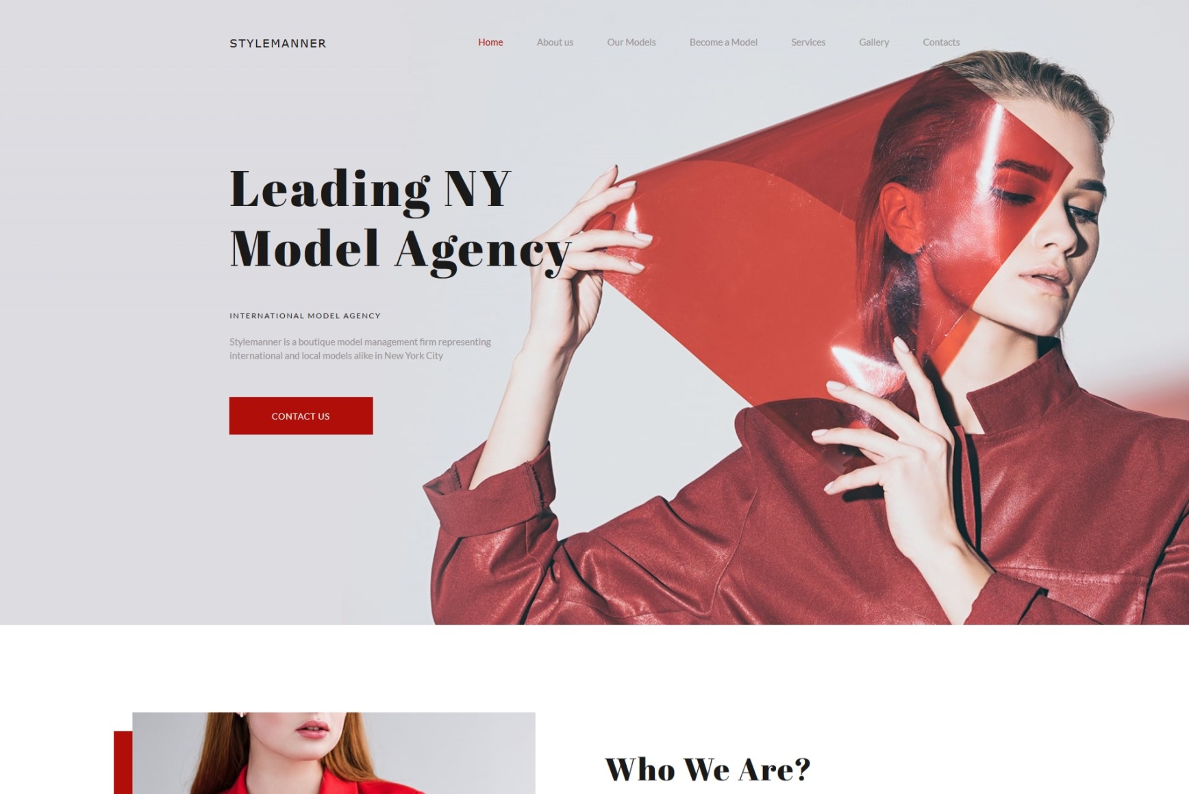 Model Agency Website Template for Modeling Site - MotoCMS