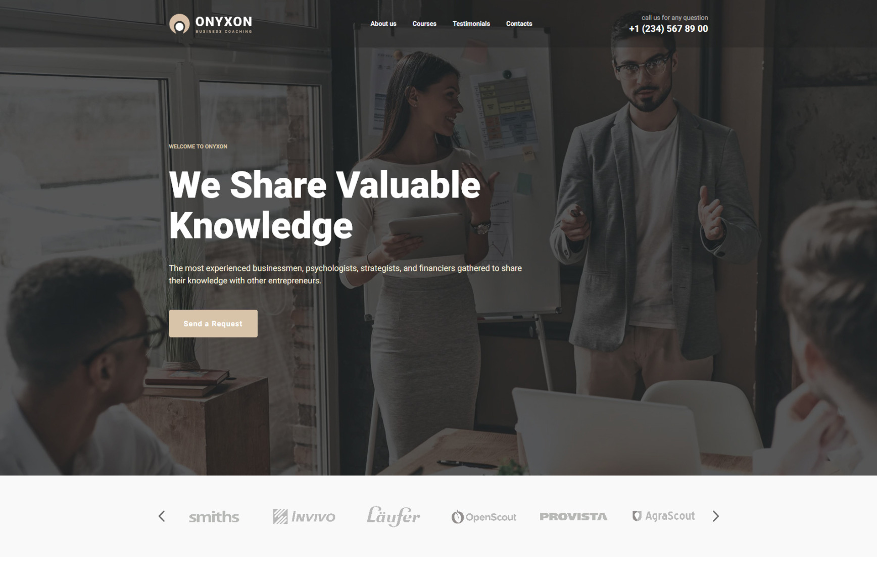Business Coach Website Design - MotoCMS