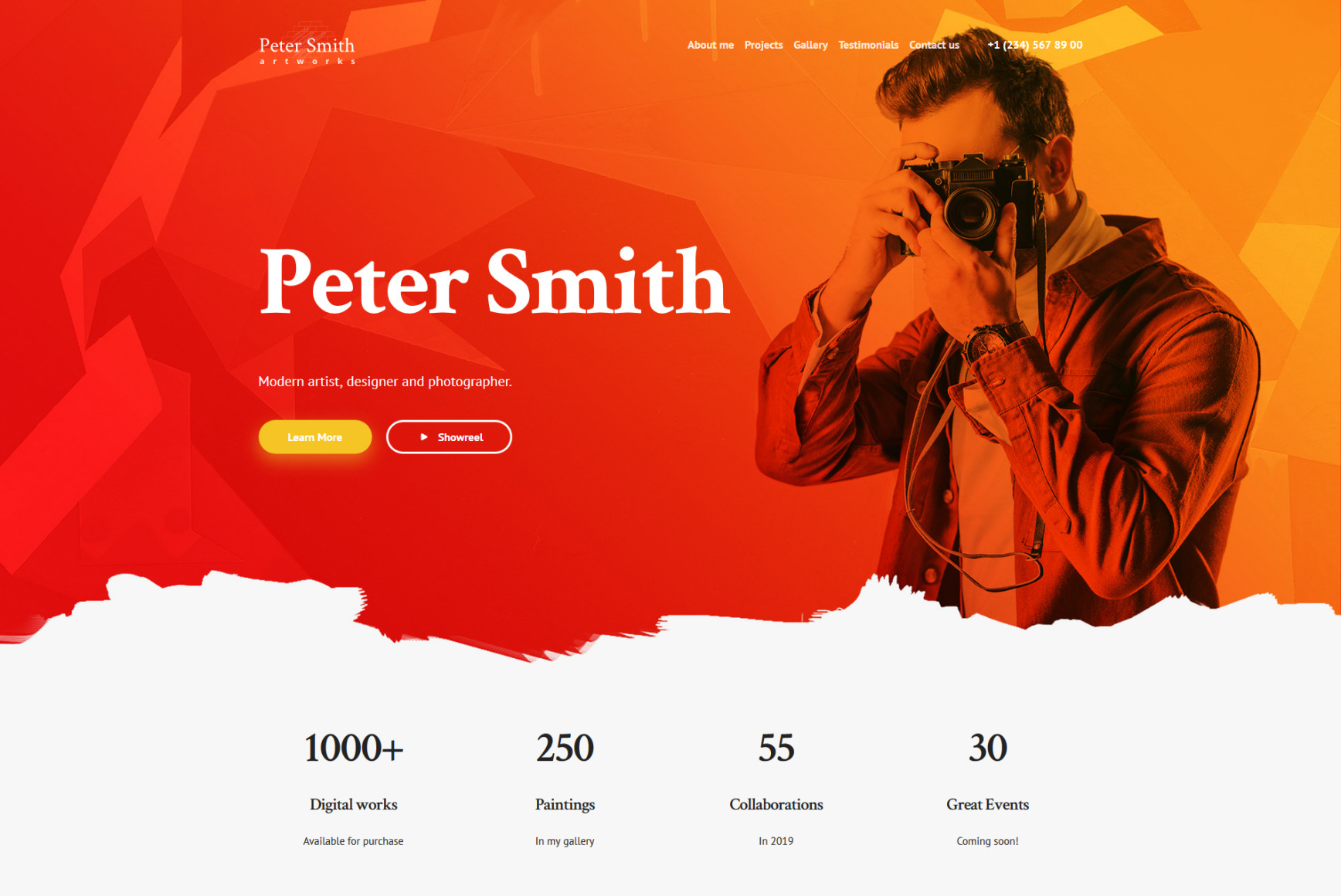 Create A Artist Portfolio Website In Photoshop Step By My XXX Hot Girl