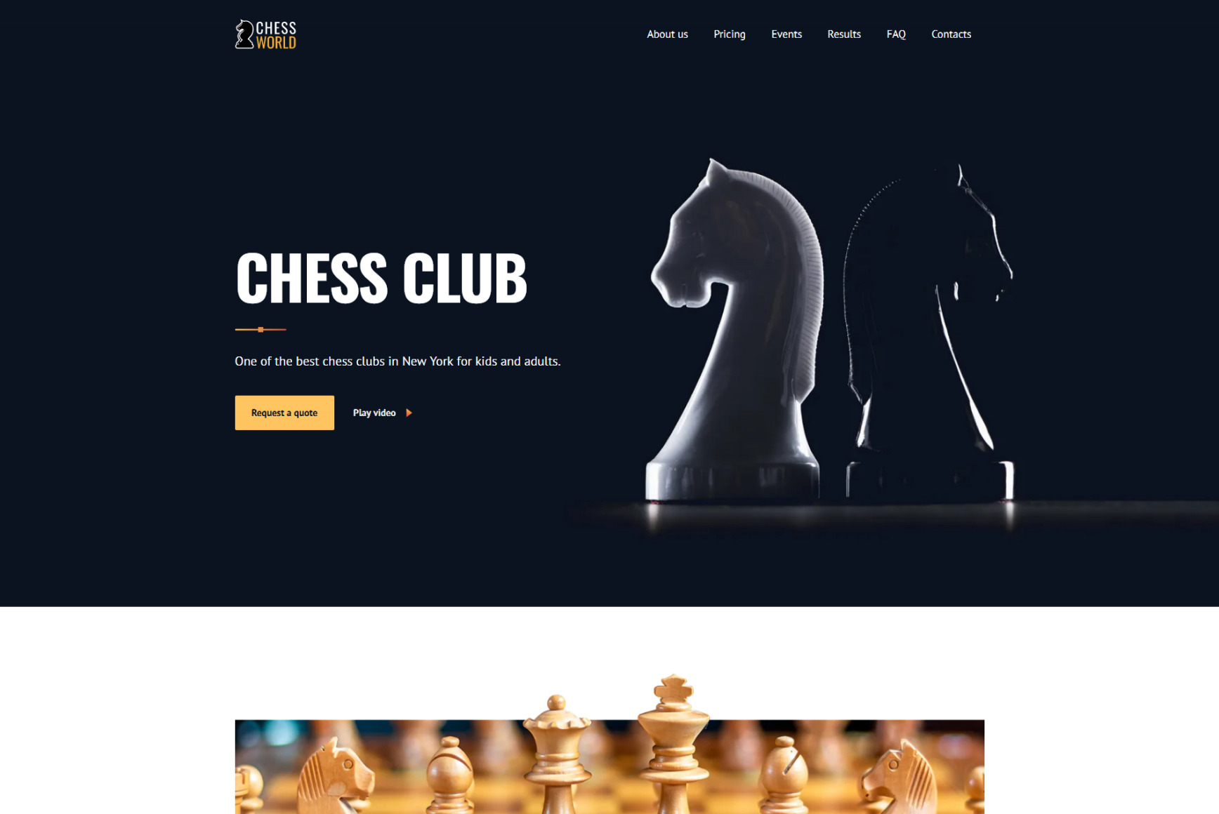 Chess Website Design - MotoCMS