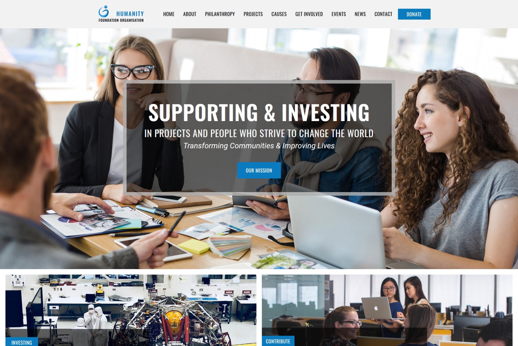 Foundation Website Template for Communities - MotoCMS