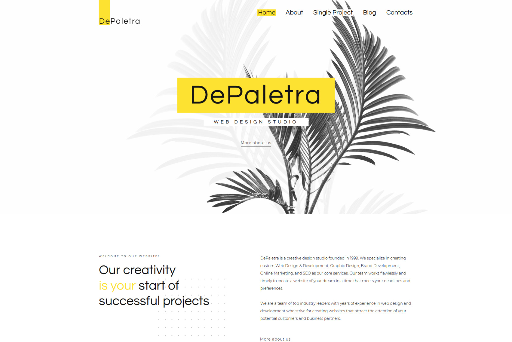 Design Studio Website Template for Web Agency - MotoCMS