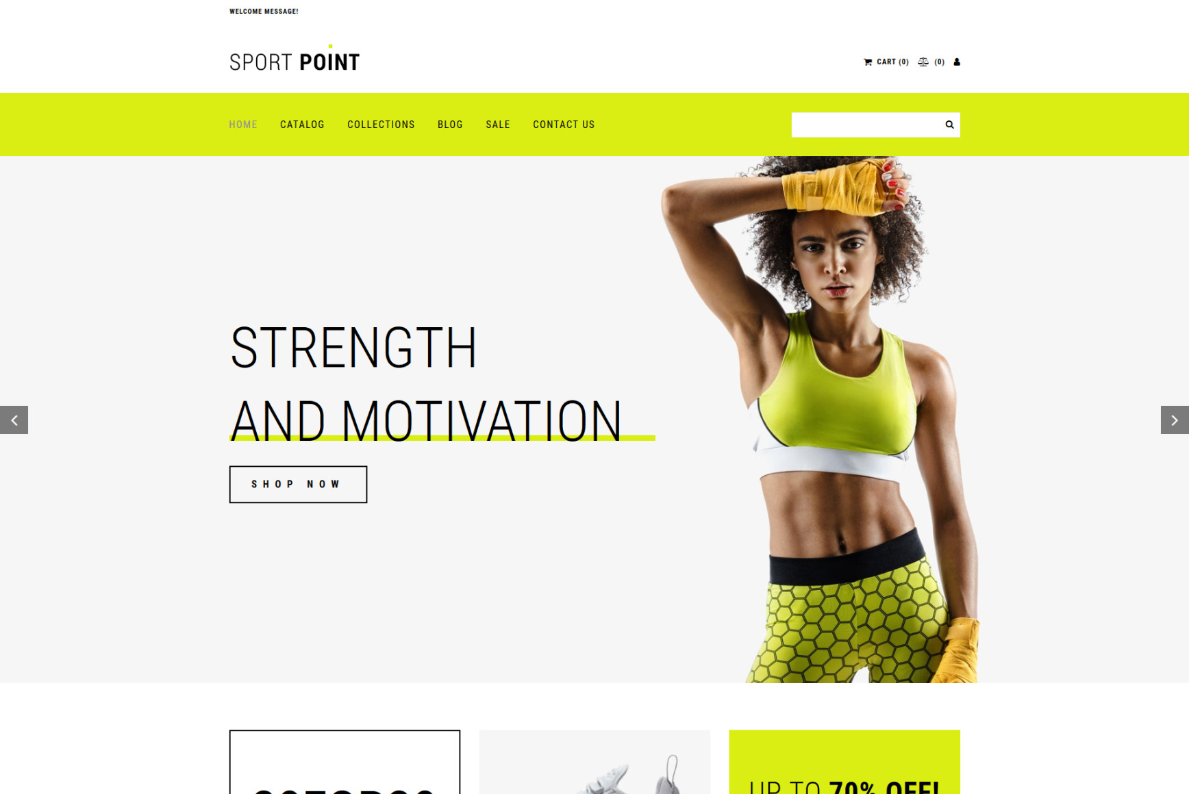 Sports Store Website Template - MotoCMS