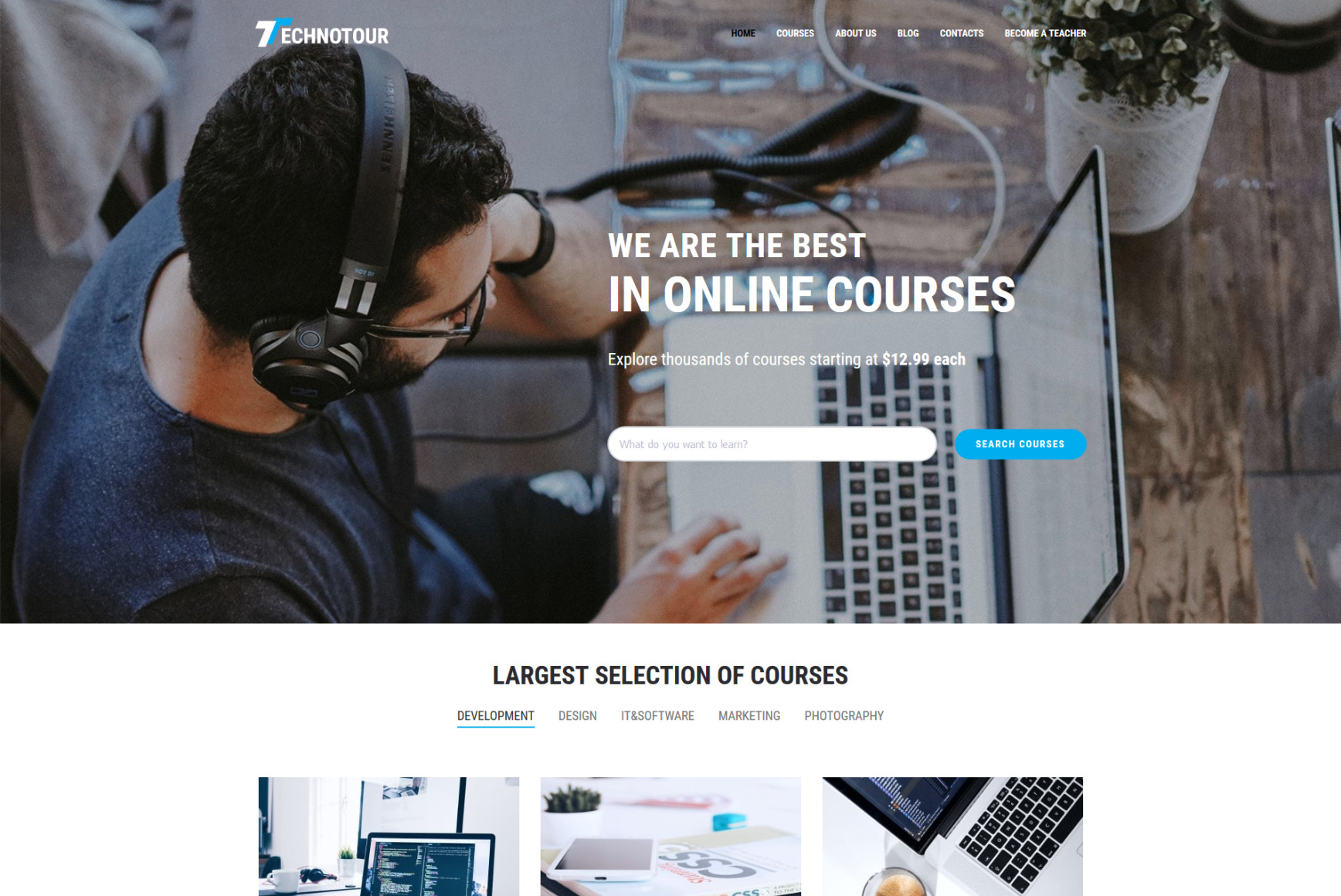 Distance Learning Website Template for Online Courses - MotoCMS