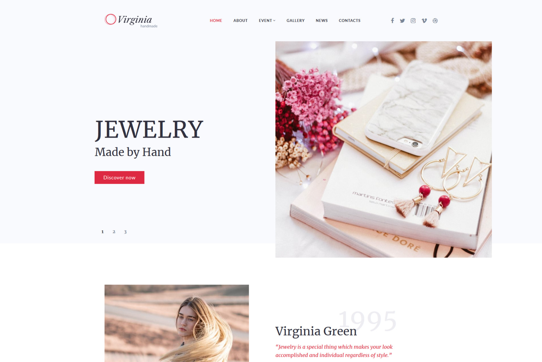 Custom Jewelry Website Template - MotoCMS