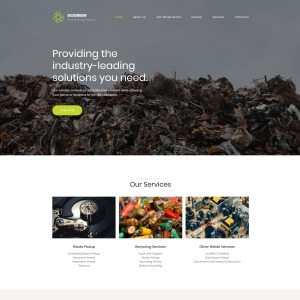 Garbage Disposal Website Design - Gogreen | TemplateMonster