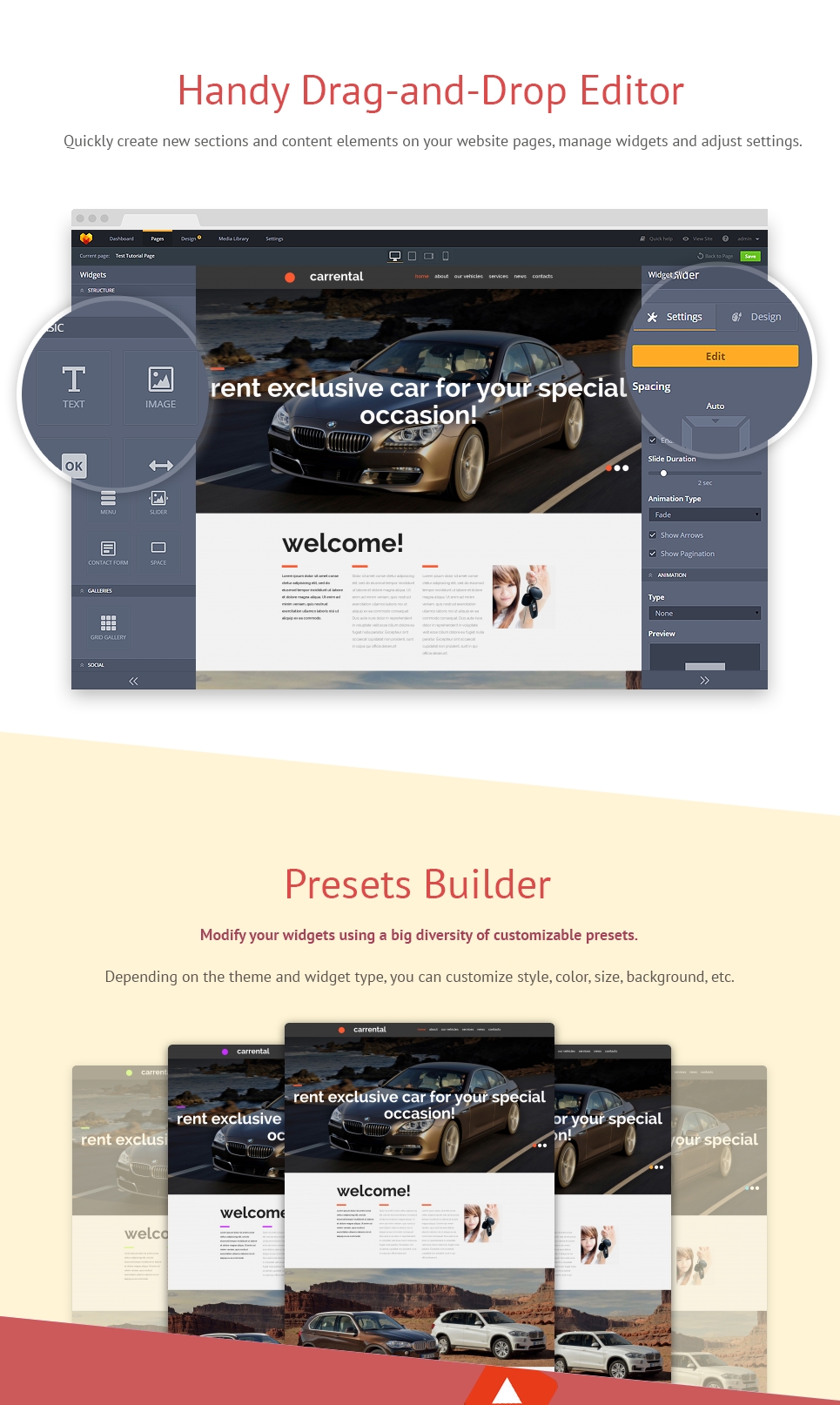 Car Booking Website Template for Car Rental Services - MotoCMS