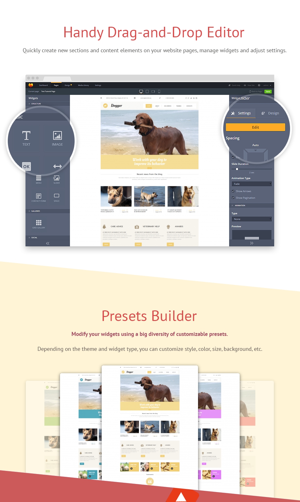Dog Training Website Template For Dog Obedience School MotoCMS Dog Training Website Template For Dog Obedience School MotoCMS