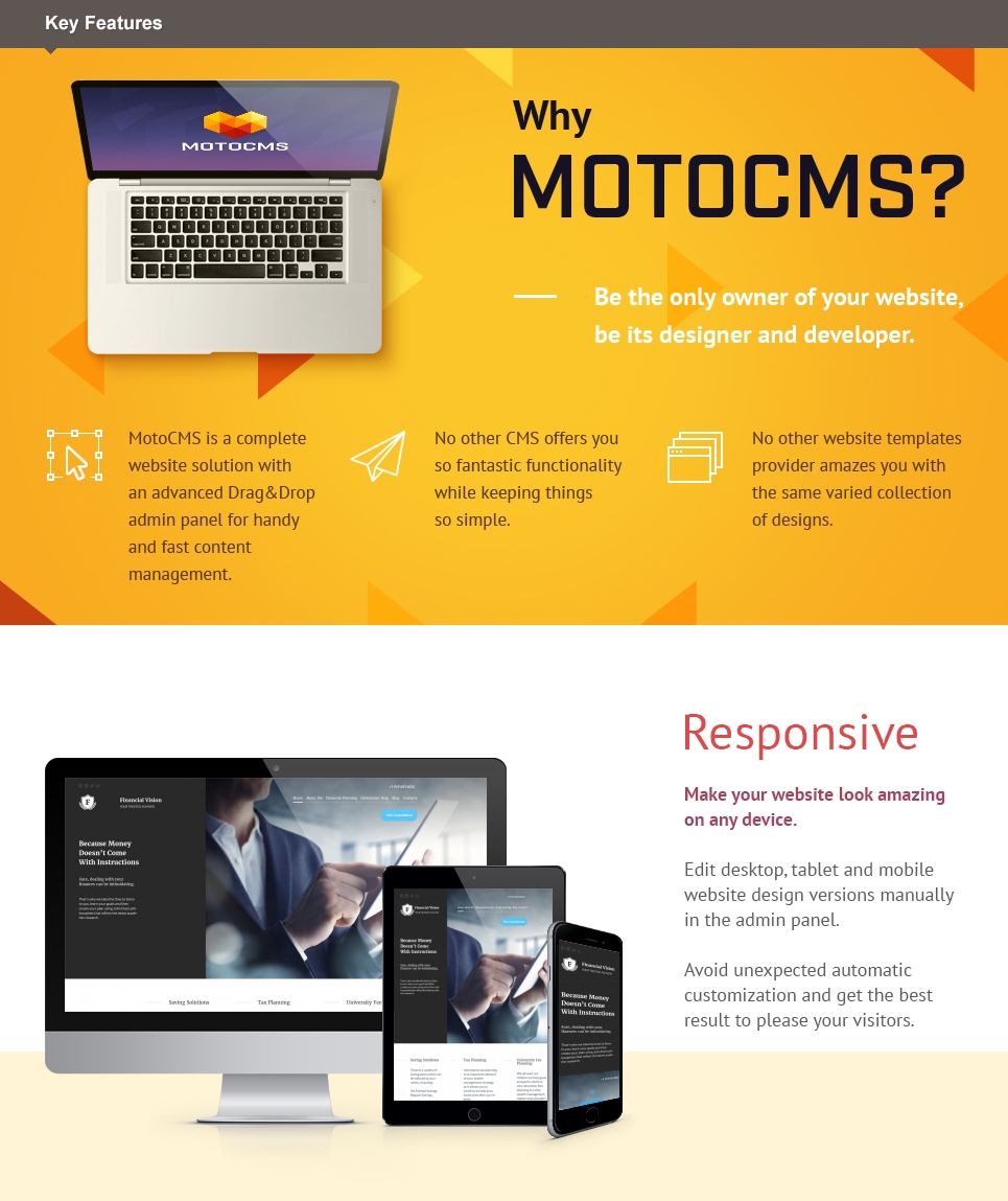 Best Financial Advisor Website Design for Consultant - MotoCMS