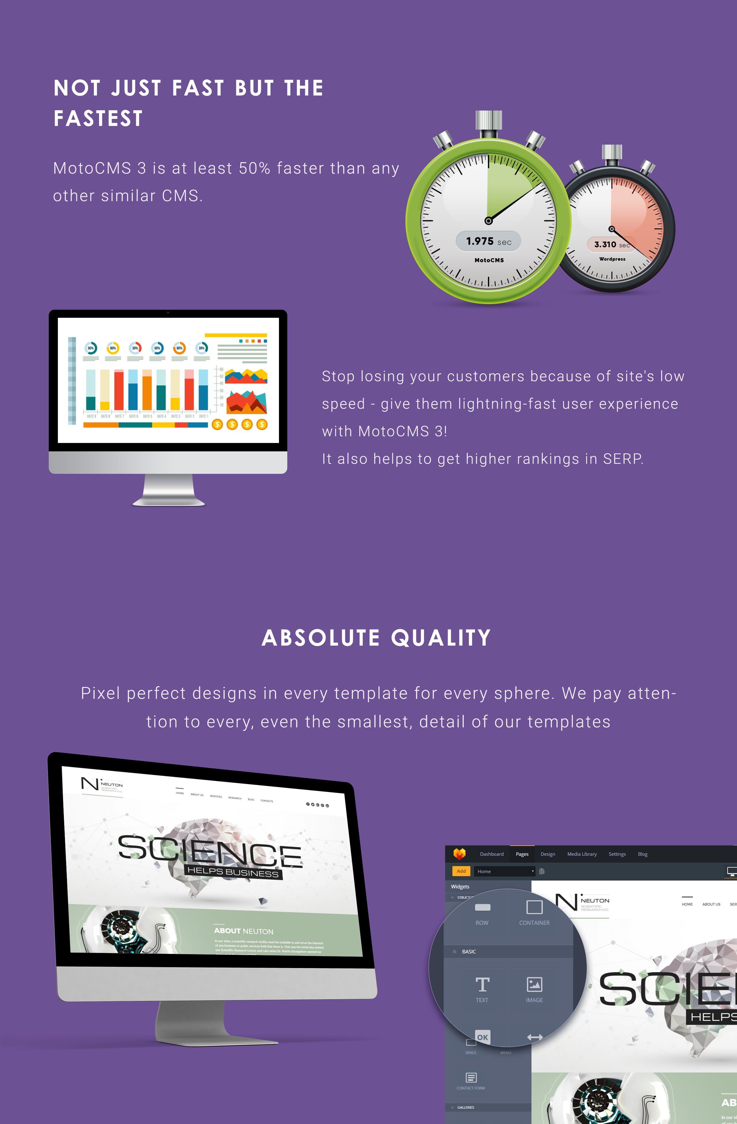 Science Web Template for Scientific Research Center - MotoCMS
