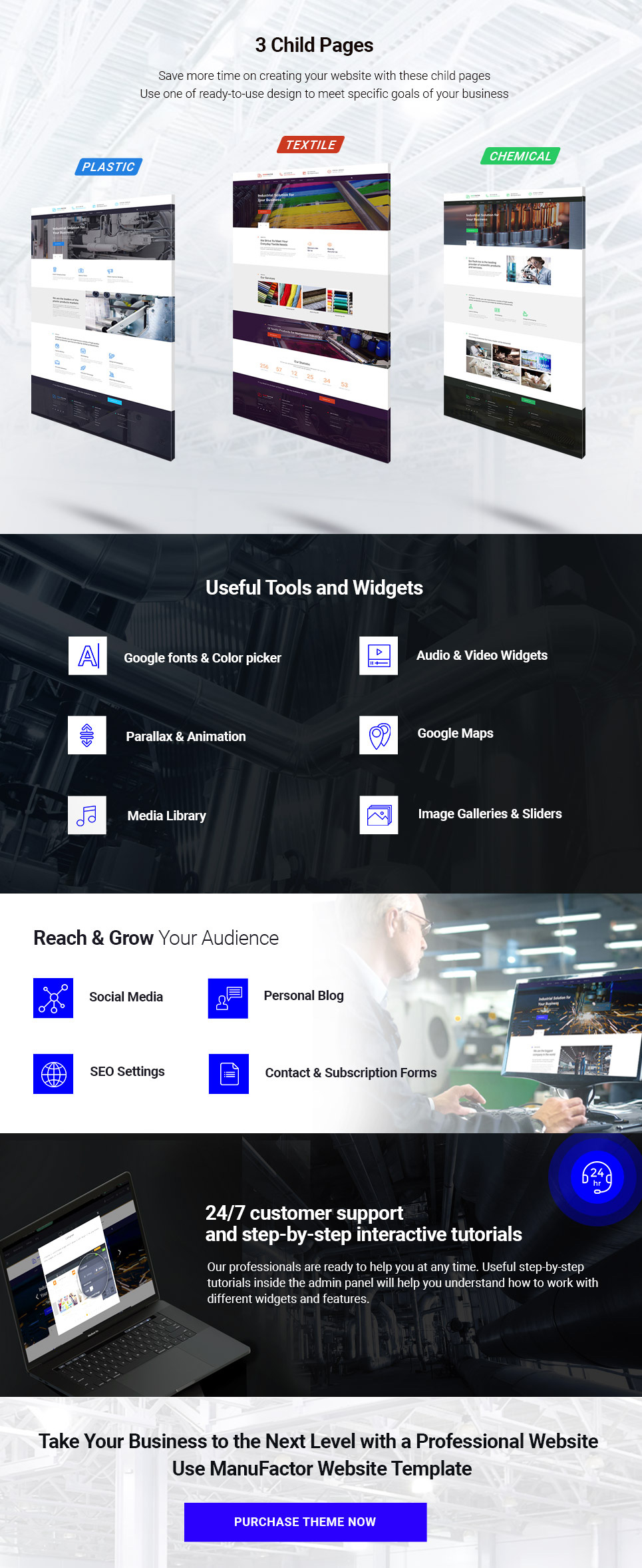 Manufacturer Website Template for Industrial Company - MotoCMS