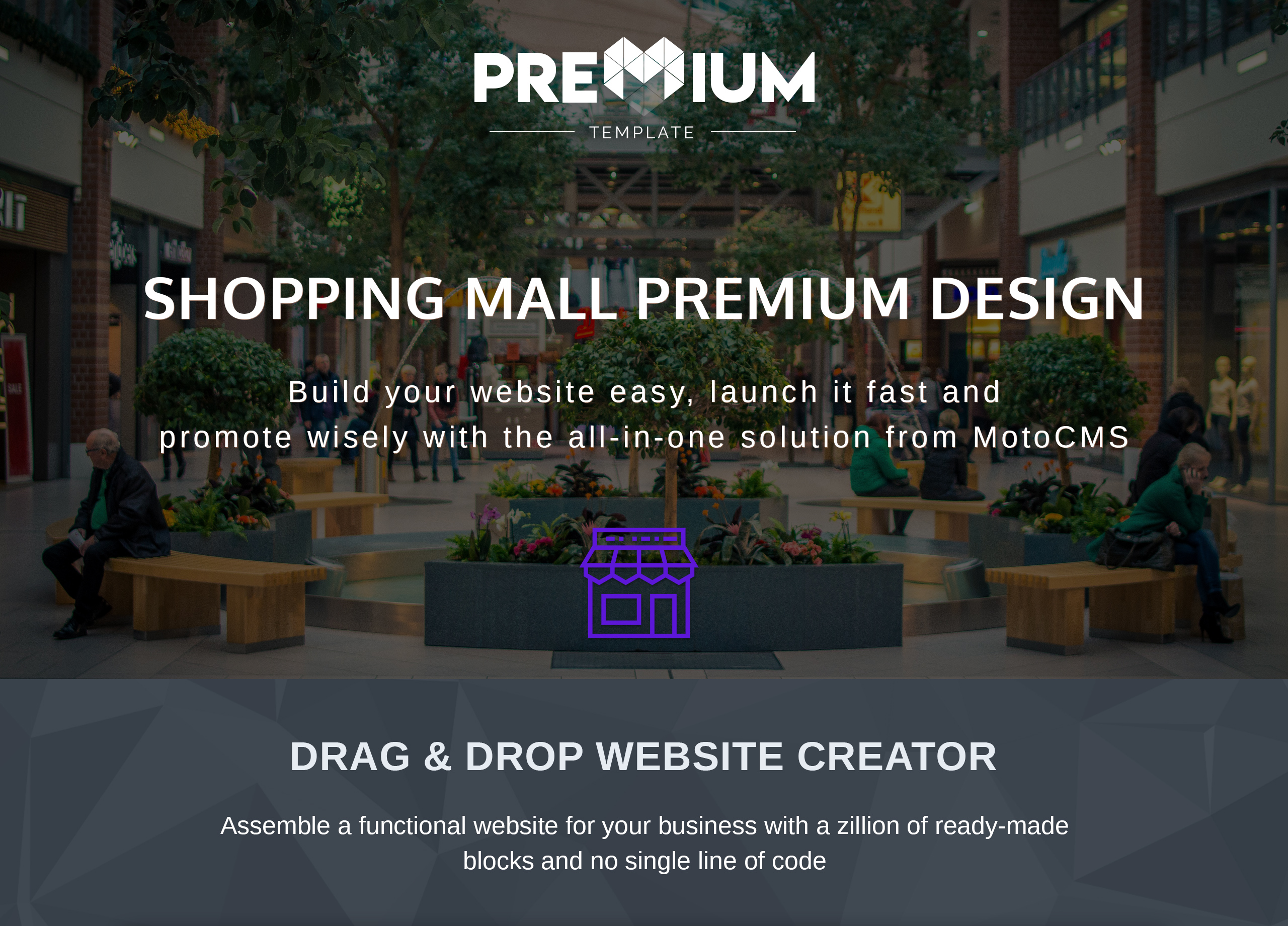 Shopping Mall Website Template for Entertainment Center - MotoCMS
