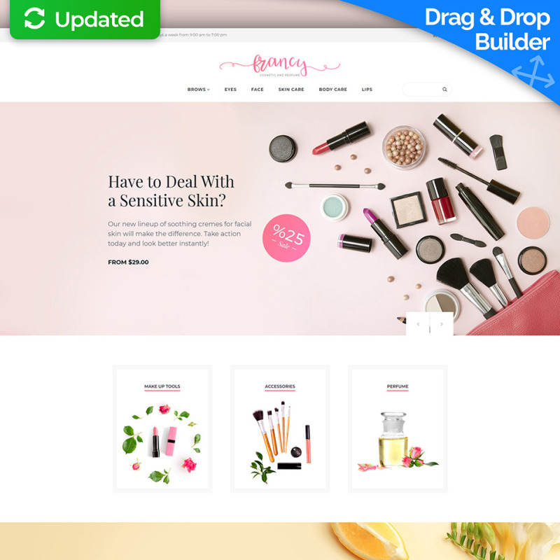 Cosmetic website store