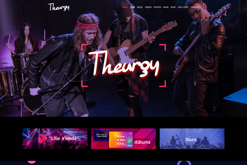 Music Band Website Design for Artists & Labels - MotoCMS