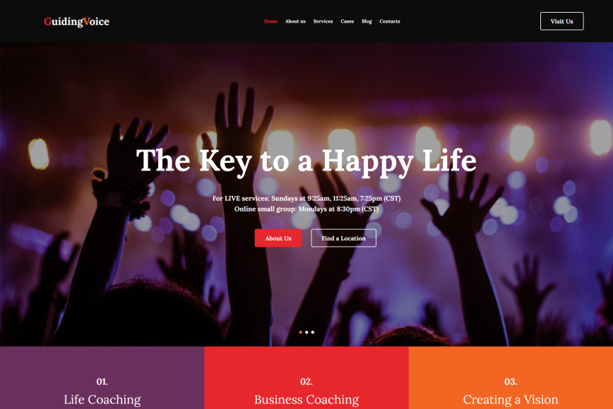 Mentor Website Template for Life Coach - MotoCMS
