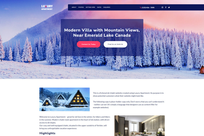 Airbnb Host Website Design - MotoCMS