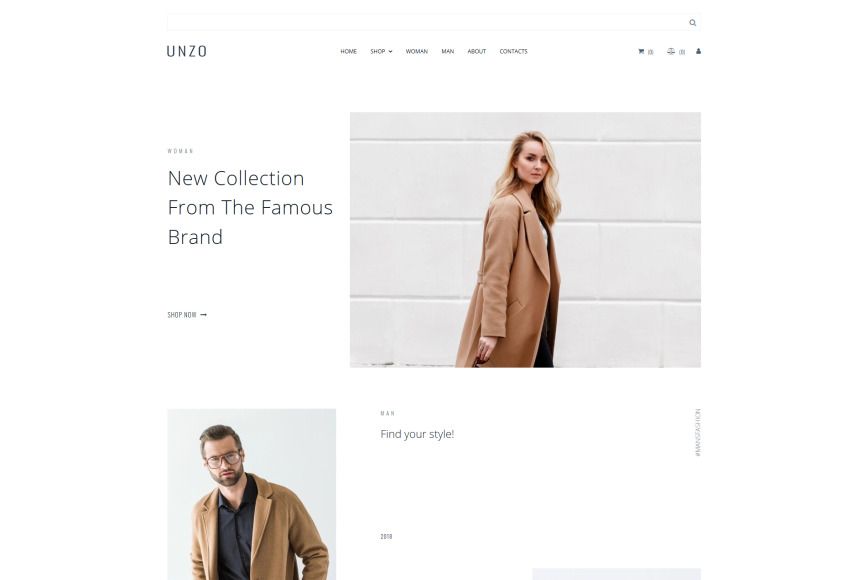 Сlothes Ecommerce Website Template for Apparel Shop - MotoCMS