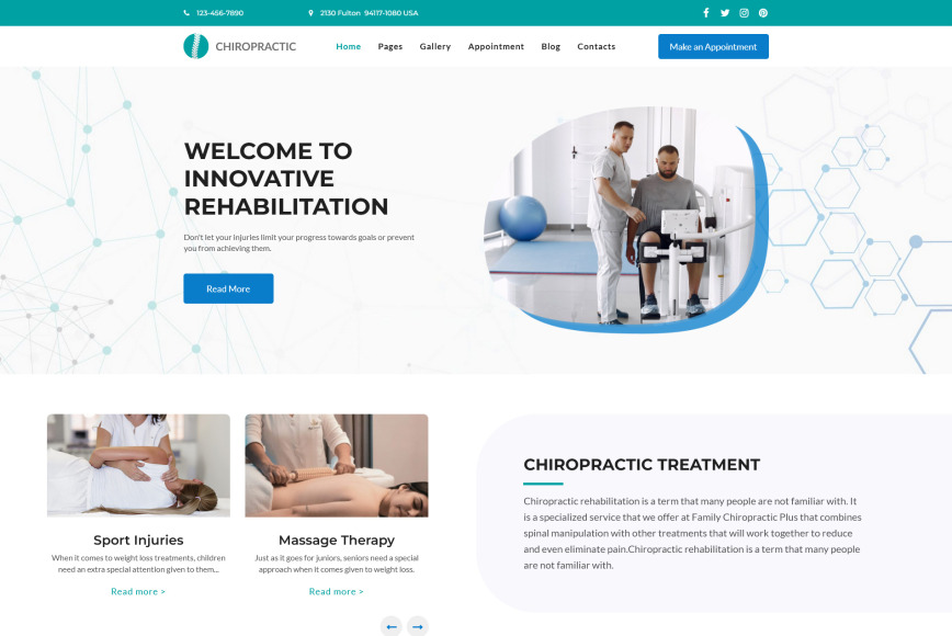 Chiropractic Website Design - MotoCMS