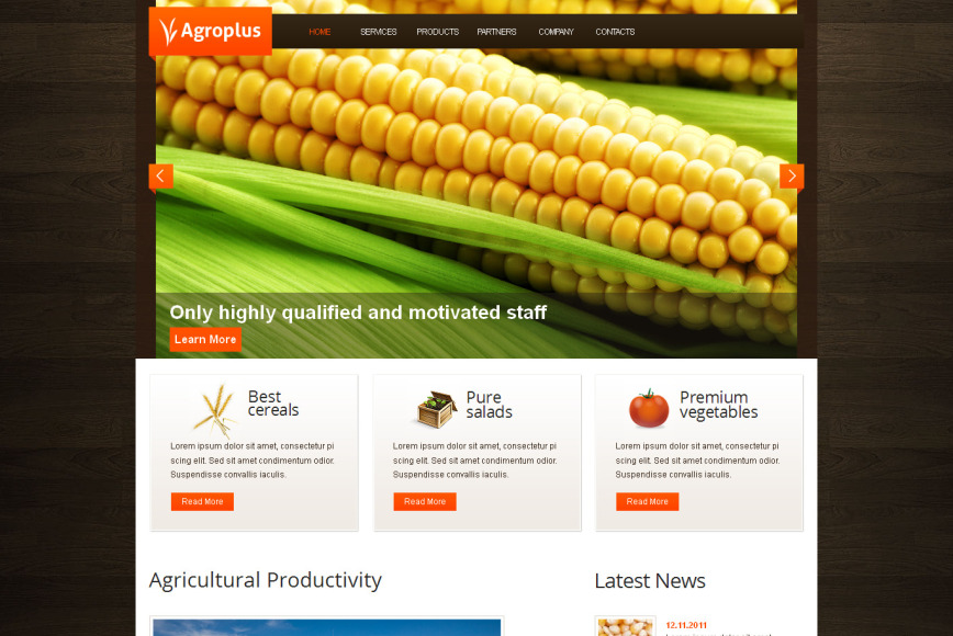 Agriculture Website Template for Better Farming - MotoCMS