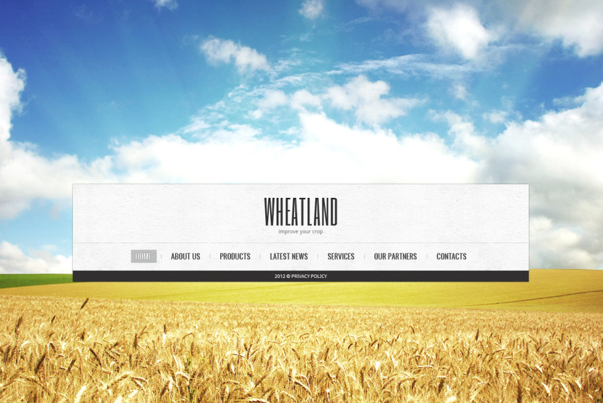 Farming and Agriculture Template with Big Background Photo - MotoCMS