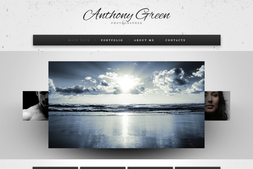 Photo Portfolio Template with a Carousel Gallery - MotoCMS