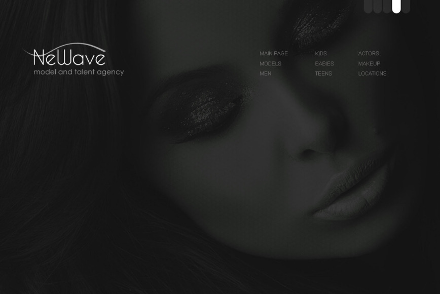 Model Agency Template with Background Slideshow - MotoCMS