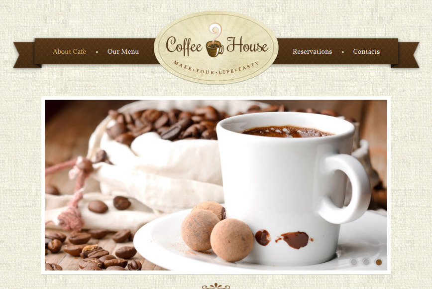 Coffee House Website Template to Make Life Tasty - MotoCMS