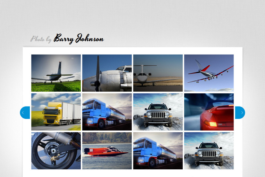 Art and Photography Web Template with Grid Gallery of Thumbnails - MotoCMS