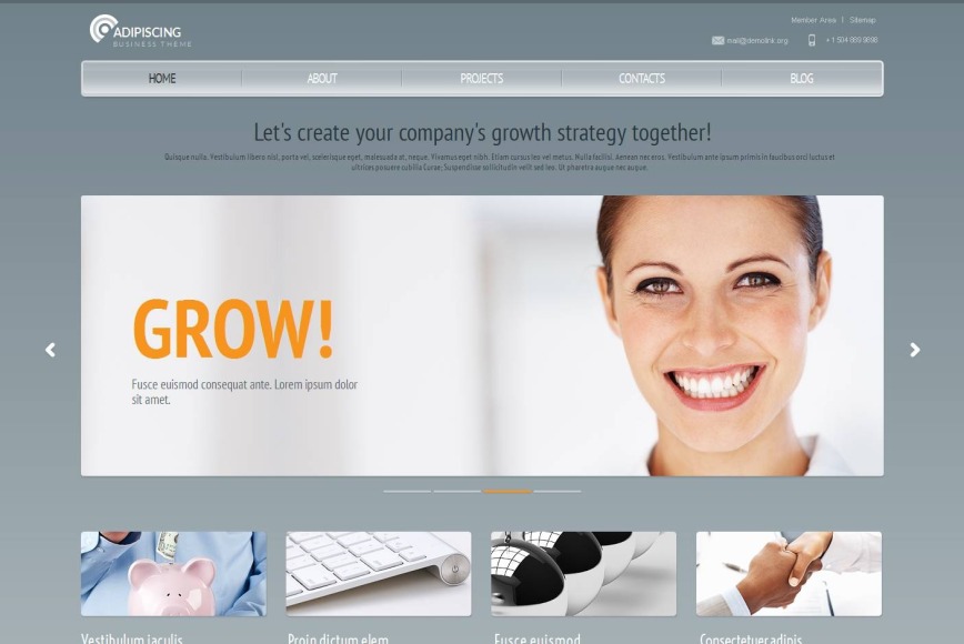 Business Website Template with Sliding Image Gallery - MotoCMS