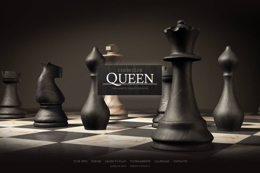 Chess Club Website Template with Calendar - MotoCMS