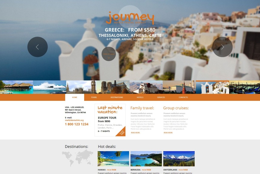 Travel Website Design with a Large Photo Gallery - MotoCMS