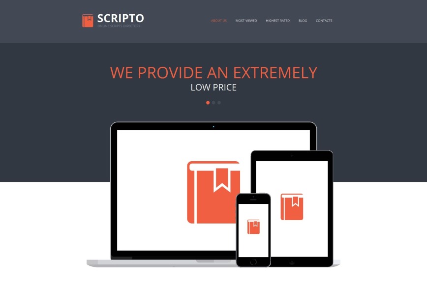 Software Website Template with User-Friendly CMS - MotoCMS