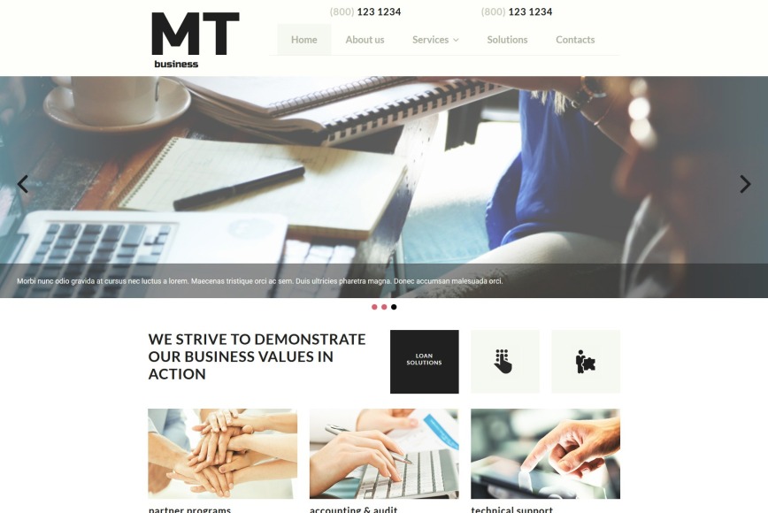 Small Business Web Template for Local Companies - MotoCMS