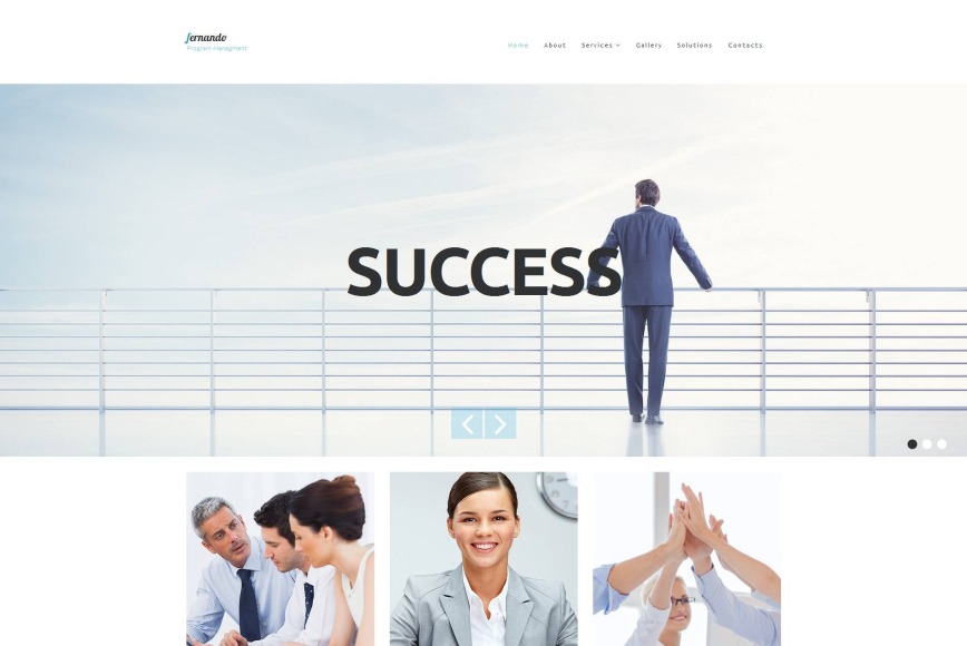 Business Management Website Template - MotoCMS