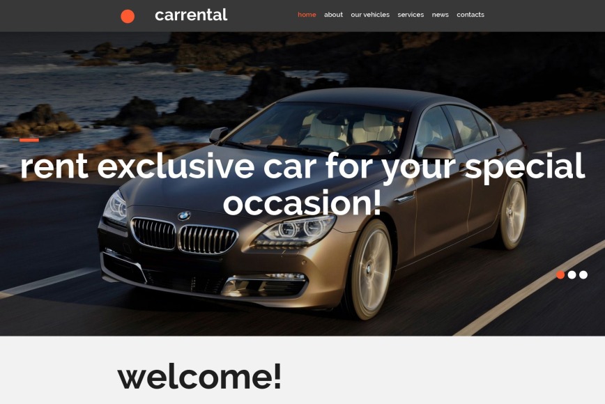 Car Booking Website Template for Car Rental Services - MotoCMS