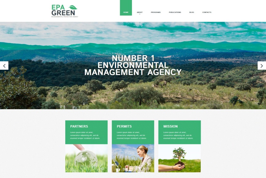 Environment Website Template for Green Energy Business - MotoCMS