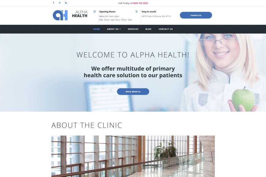 Medical Clinic Website Design for Private Hospital Site - MotoCMS