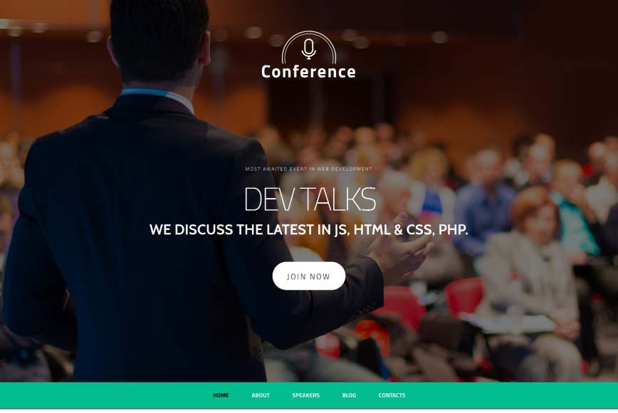 Conference Website Design for Business Events - MotoCMS
