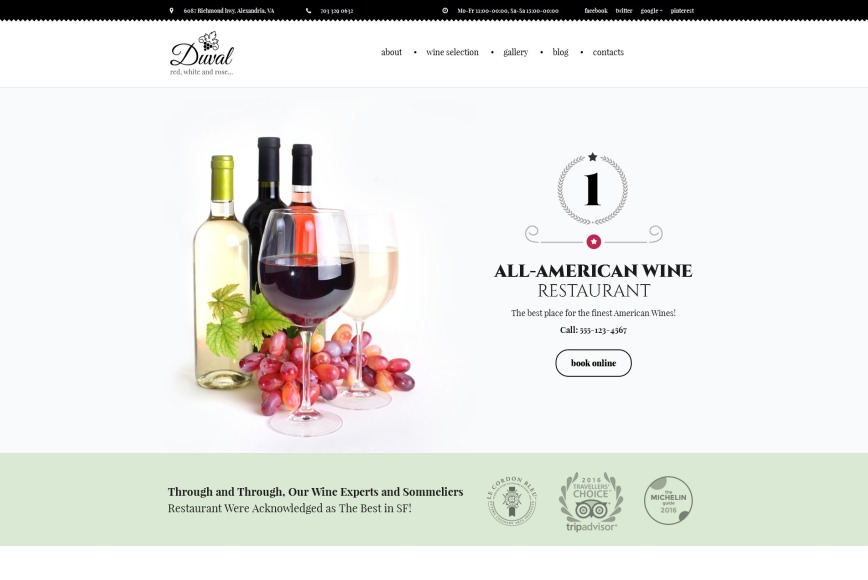 Wine Website Design for Winery & Restaurant Websites - MotoCMS