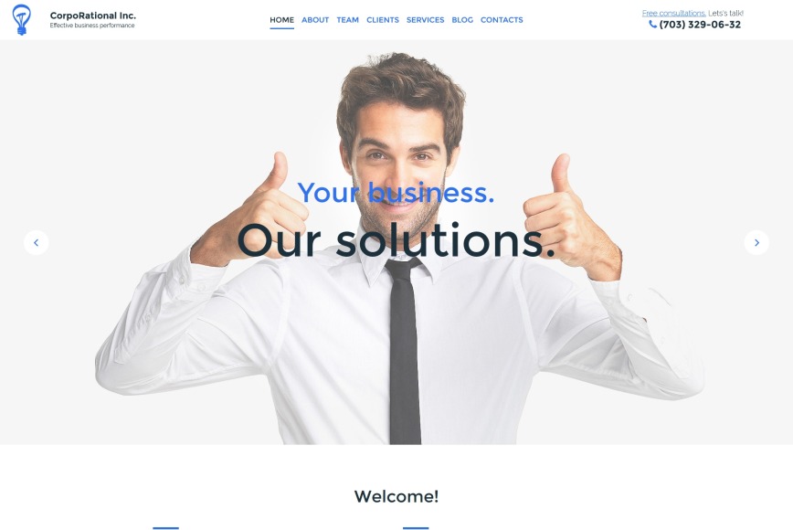 Management Website Template for Business Planning - MotoCMS