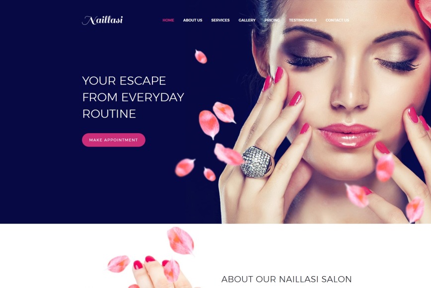 Nail Salon Website Template For Nail Care Services Site MotoCMS
