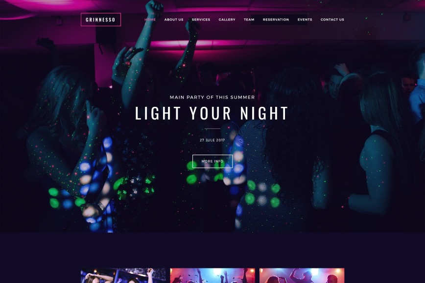 Night Club Web Template - MotoCMS