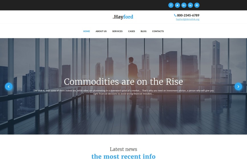 Finance Website Design for Investment Consulting - MotoCMS