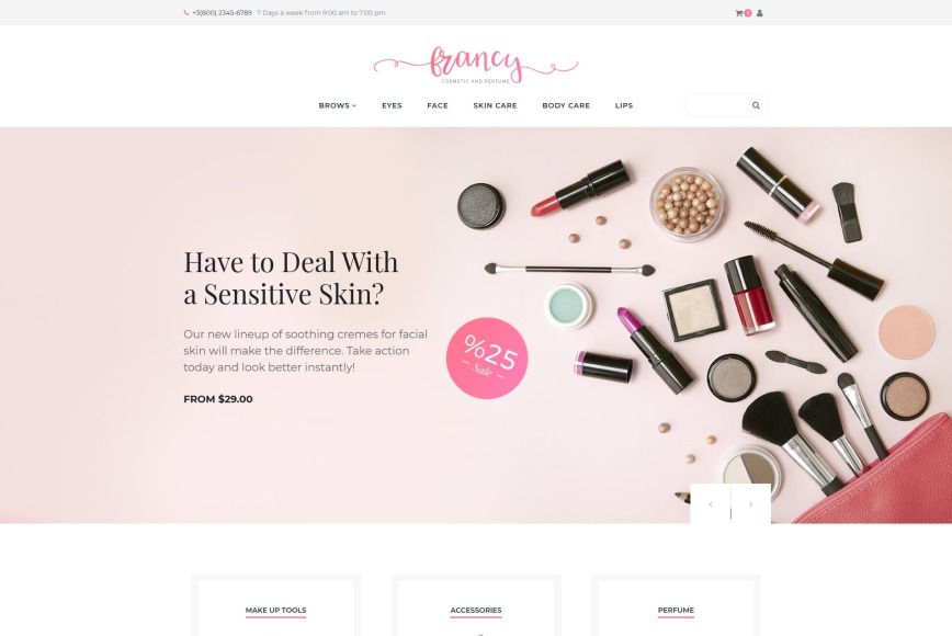  n Curs De Dezvoltare Contur Seminar Teologic Cosmetic Website Template 