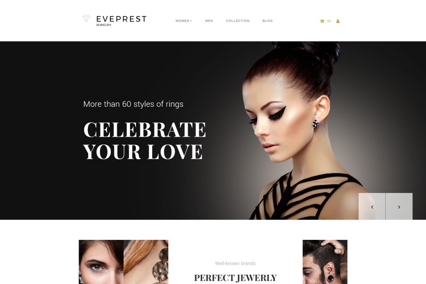 Jewelry Ecommerce Website Template - MotoCMS