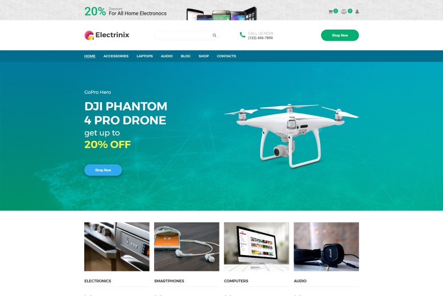 Electronics Store Template for Gadgets Shop Website - MotoCMS