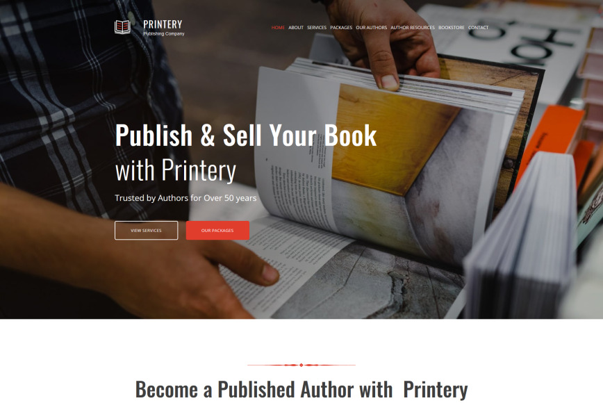 Book Publishing Website Template for Publisher Company - MotoCMS