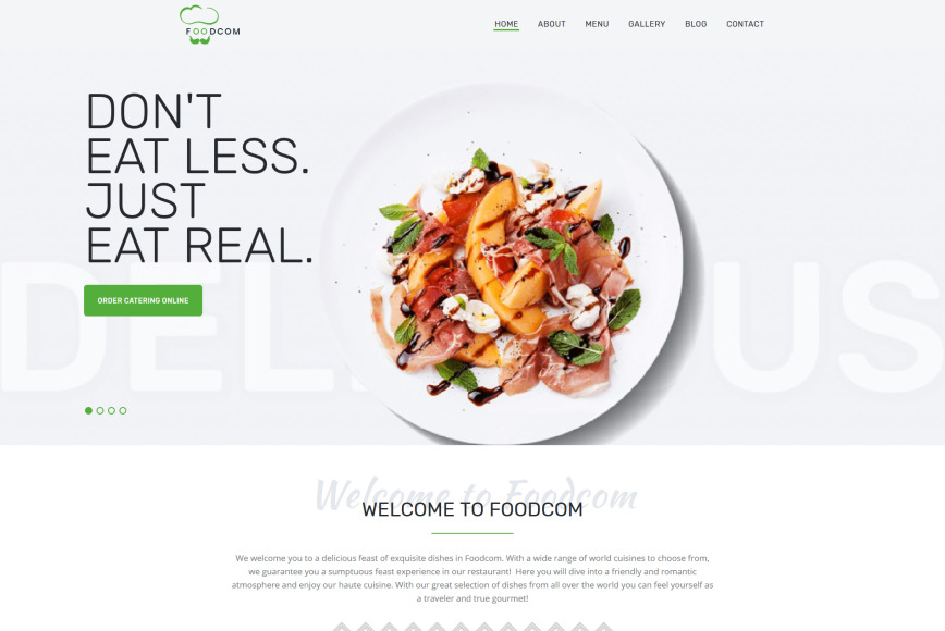 Restaurant Web Page Template for Buffet Restaurant - MotoCMS